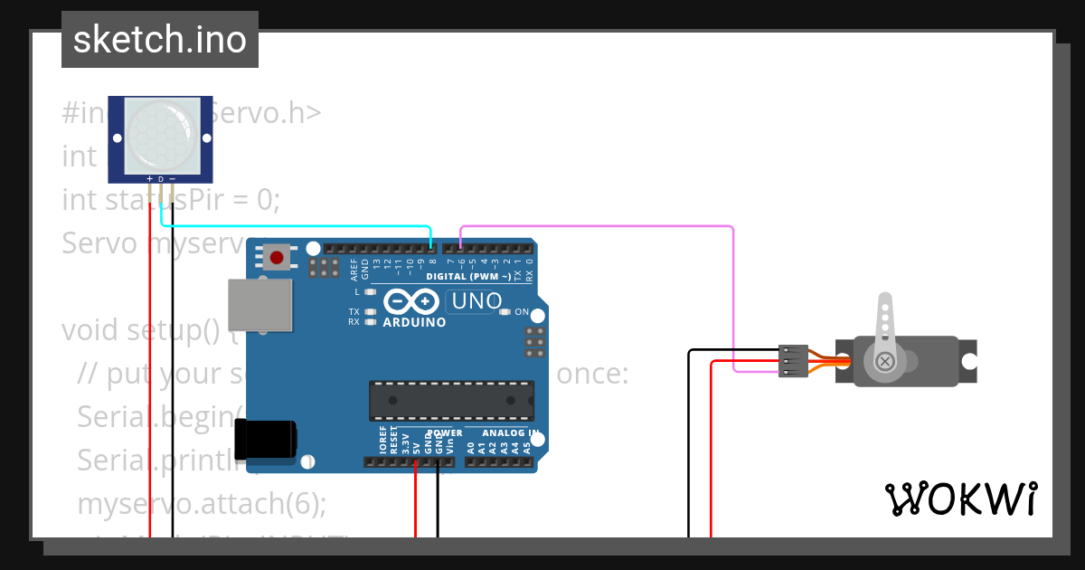 Pintu Sensor Otomatissofinxiie Wokwi Esp32 Stm32 Arduino Simulator