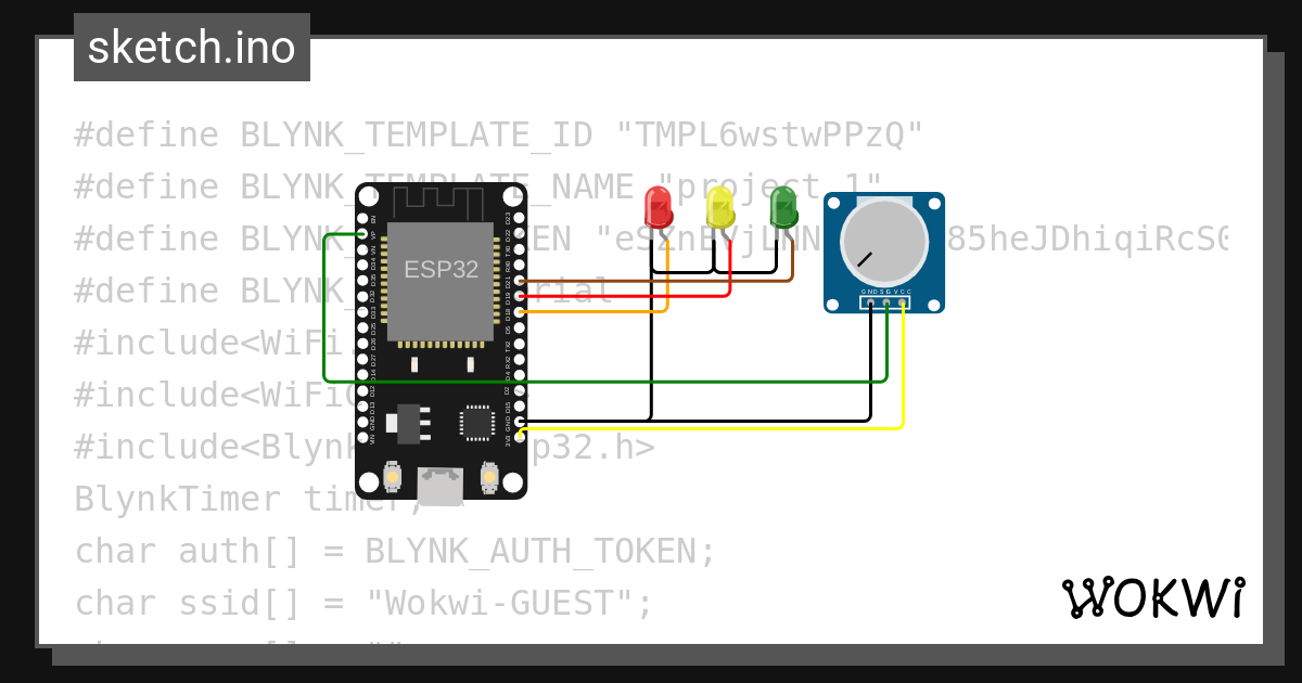 Project 1 Led1 Wokwi Esp32 Stm32 Arduino Simulator