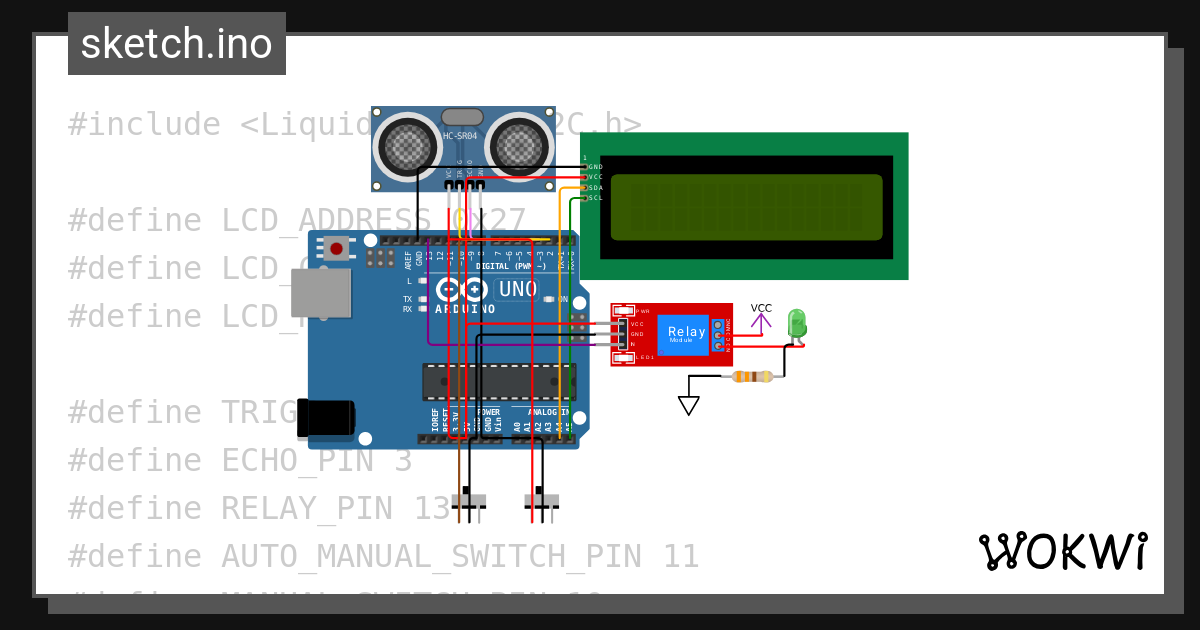 Automatic Water Level Controller Using Arduino Uno Wokwi Esp32 Stm32 Arduino Simulator