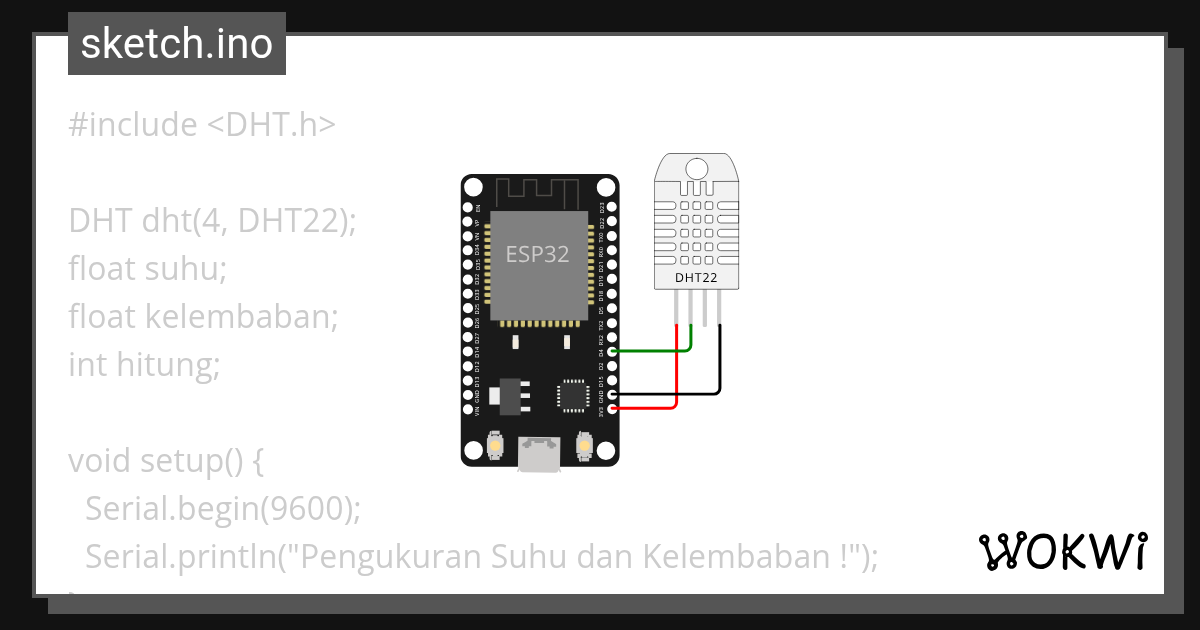 PRAK_SENSOR_DHT22 - Wokwi ESP32, STM32, Arduino Simulator