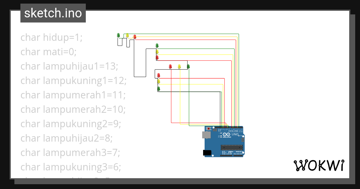 Project Lalu Lintas Copy Wokwi Esp32 Stm32 Arduino Simulator 9069
