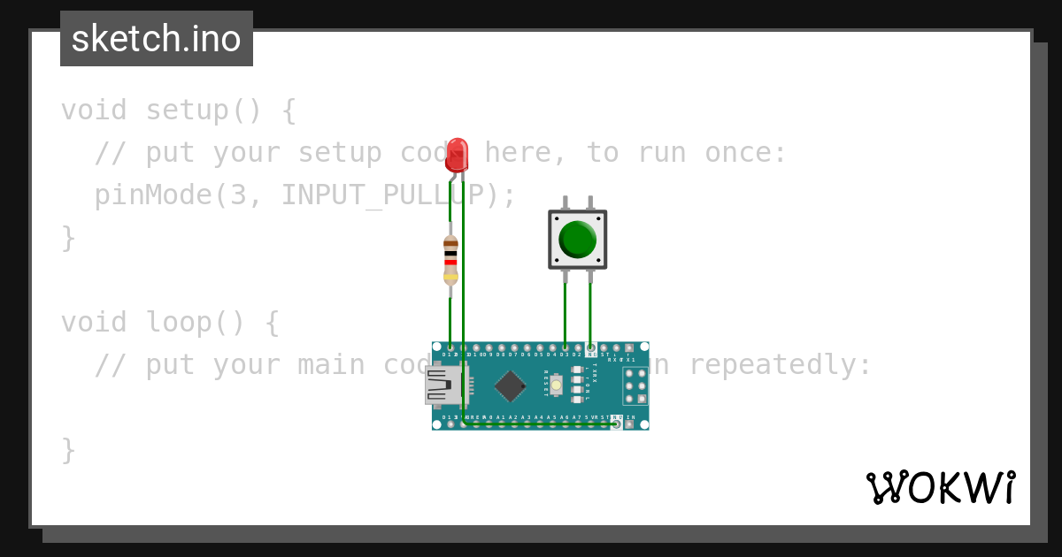 Przycisk Wokwi Esp32 Stm32 Arduino Simulator 8964
