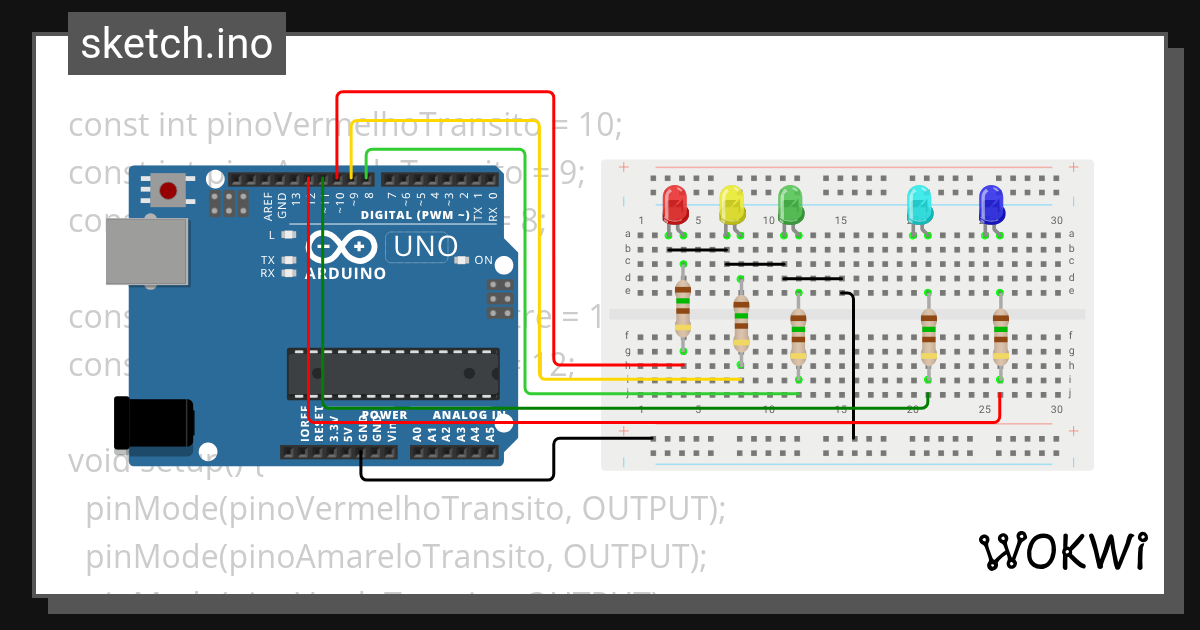 Semafaro Wokwi Esp32 Stm32 Arduino Simulator 