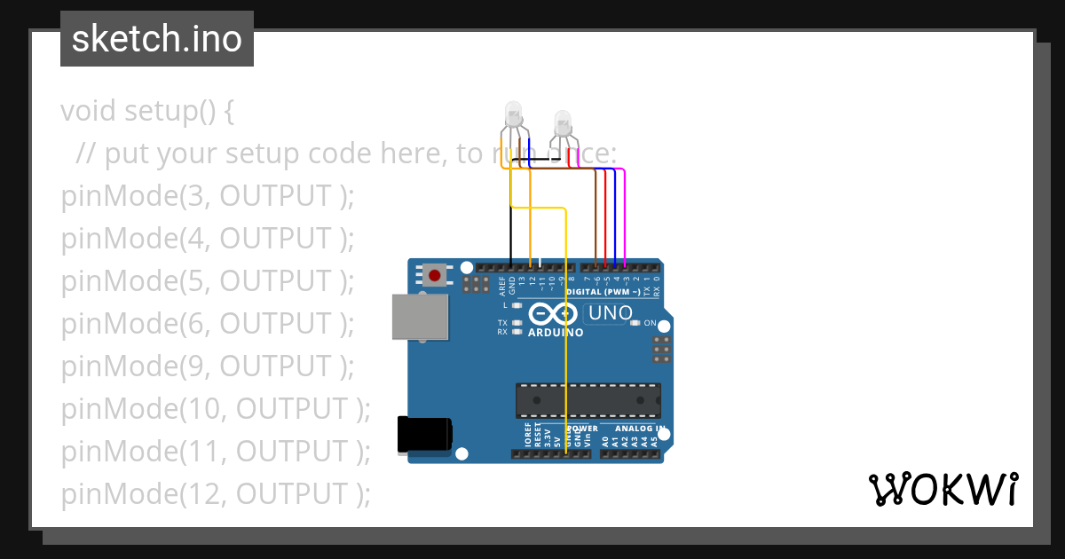 RGB DIM - Wokwi ESP32, STM32, Arduino Simulator