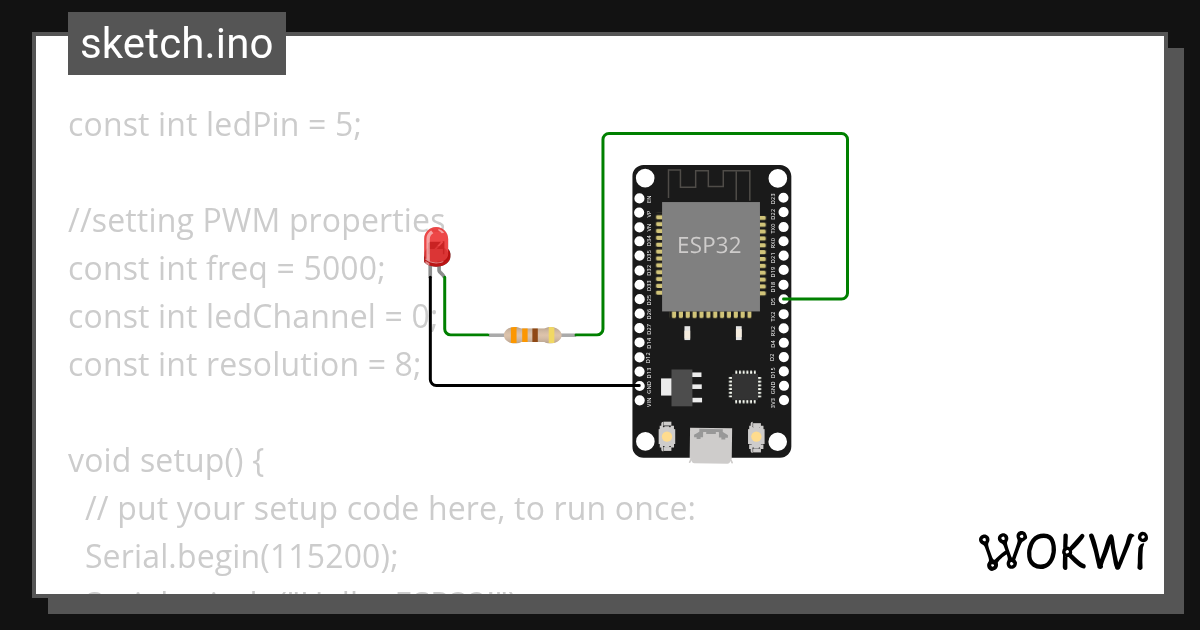 Analog Output Wokwi Esp32 Stm32 Arduino Simulator