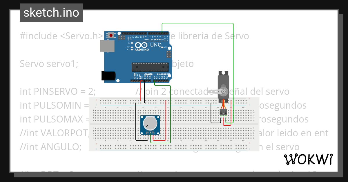 Servo - Wokwi ESP32, STM32, Arduino Simulator