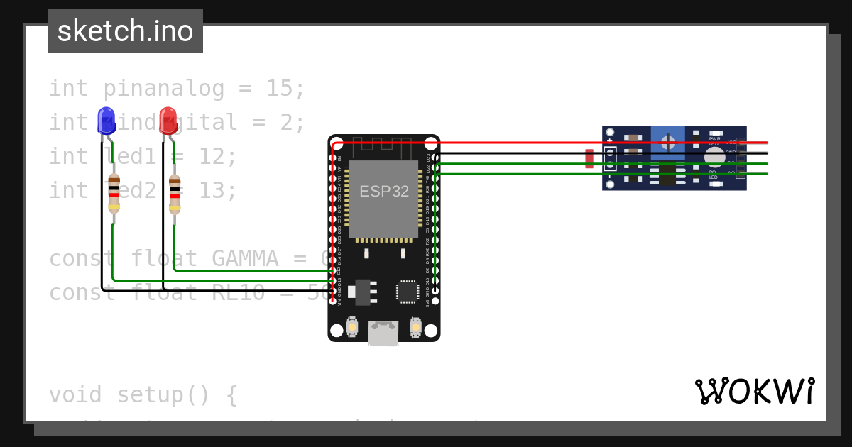 Day2 Sensorldr Wokwi Esp32 Stm32 Arduino Simulator