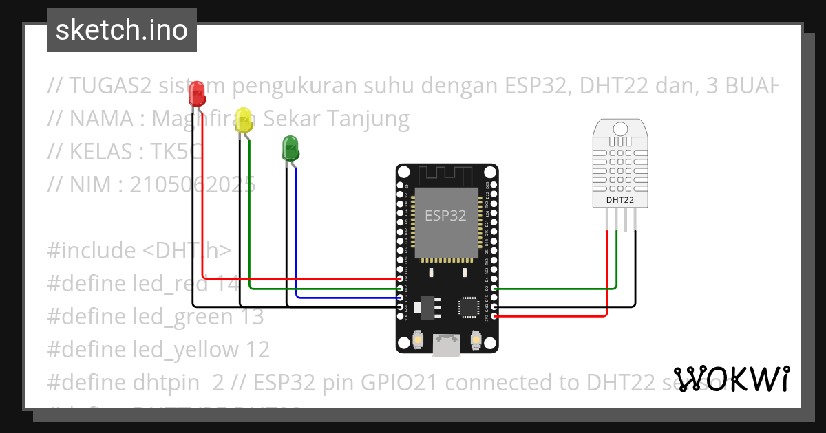 TUGAS 3-MENGUKUR SUHU DENGAN ESP32-MAGHFIRAH SEKAR Copy - Wokwi ESP32, STM32, Arduino Simulator