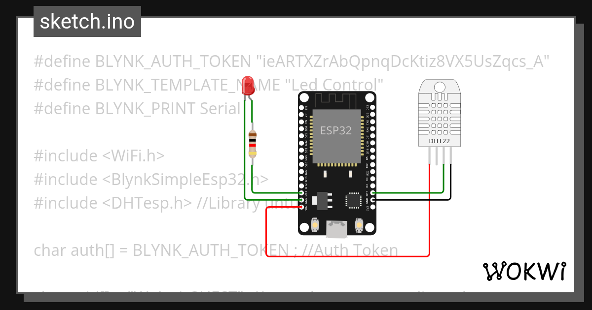 esp blynk - Wokwi ESP32, STM32, Arduino Simulator