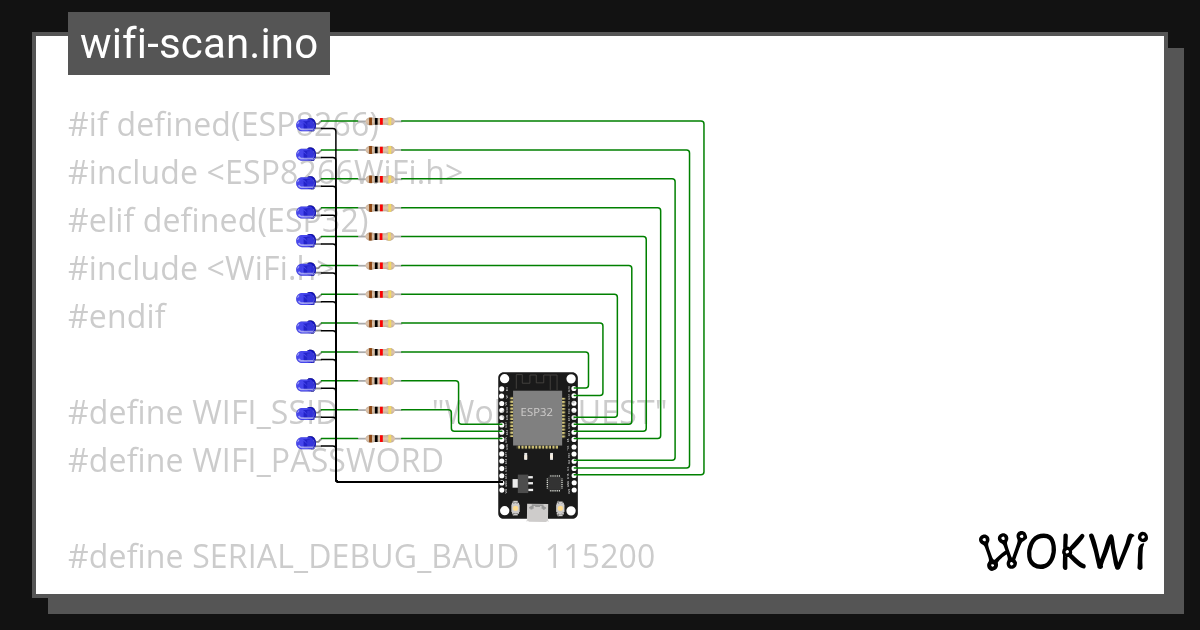 Challenge 1 - Wokwi ESP32, STM32, Arduino Simulator