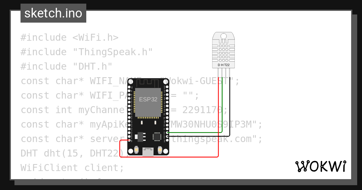 Dht Thing Speak Wokwi Esp32 Stm32 Arduino Simulator