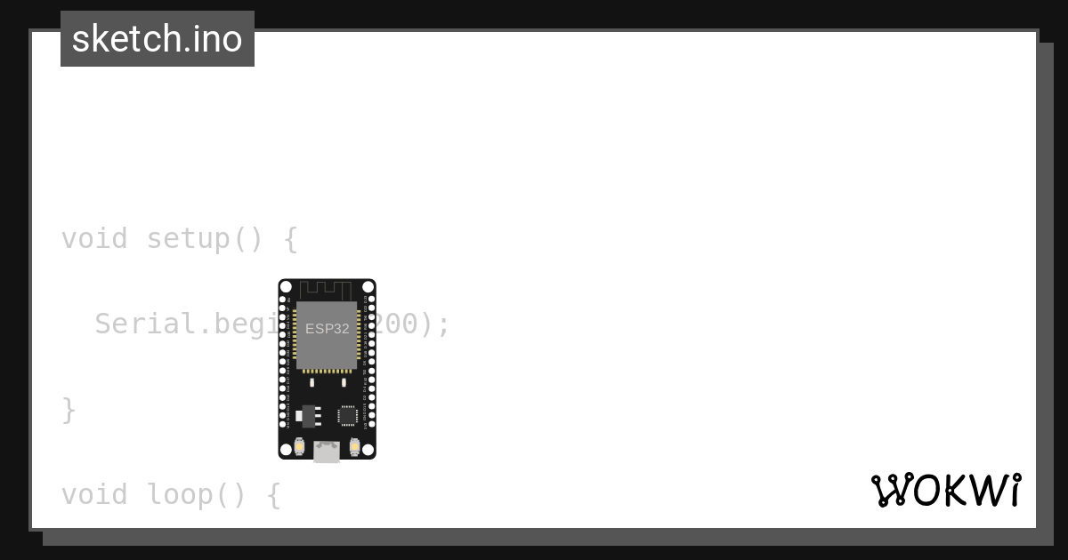 Empty Sketch Wokwi Esp32 Stm32 Arduino Simulator 