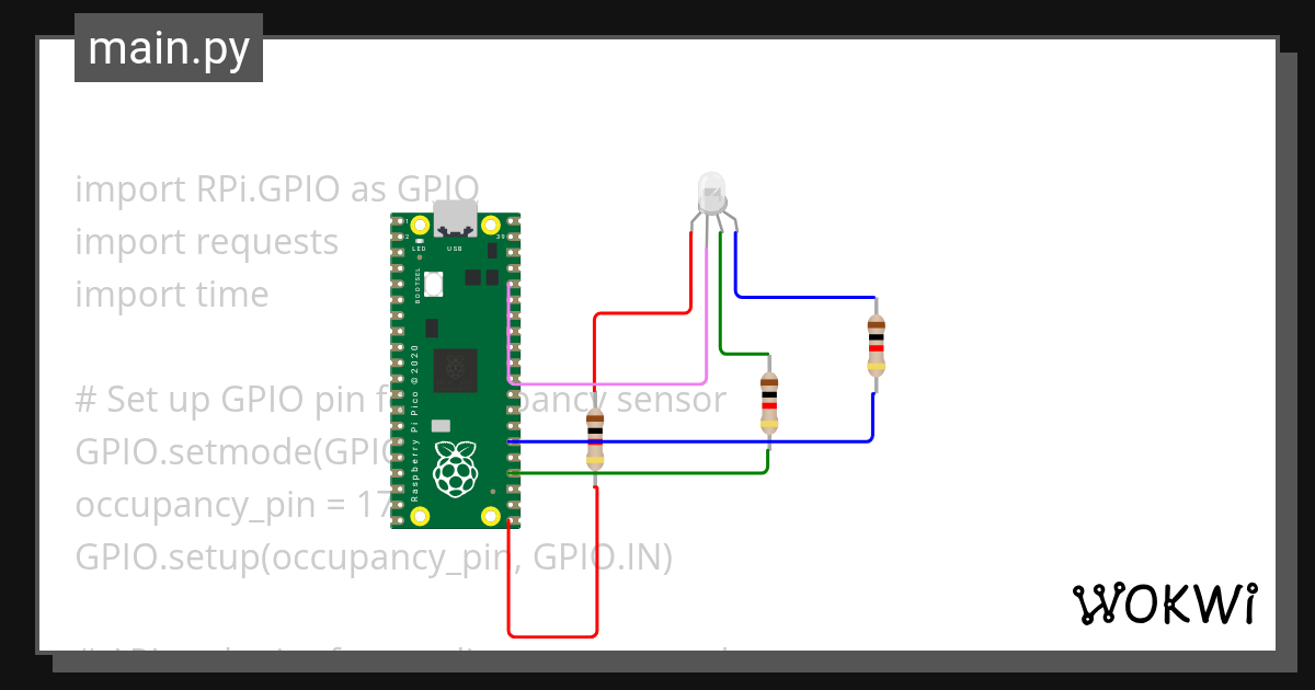 RGB LED Copy - Wokwi ESP32, STM32, Arduino Simulator