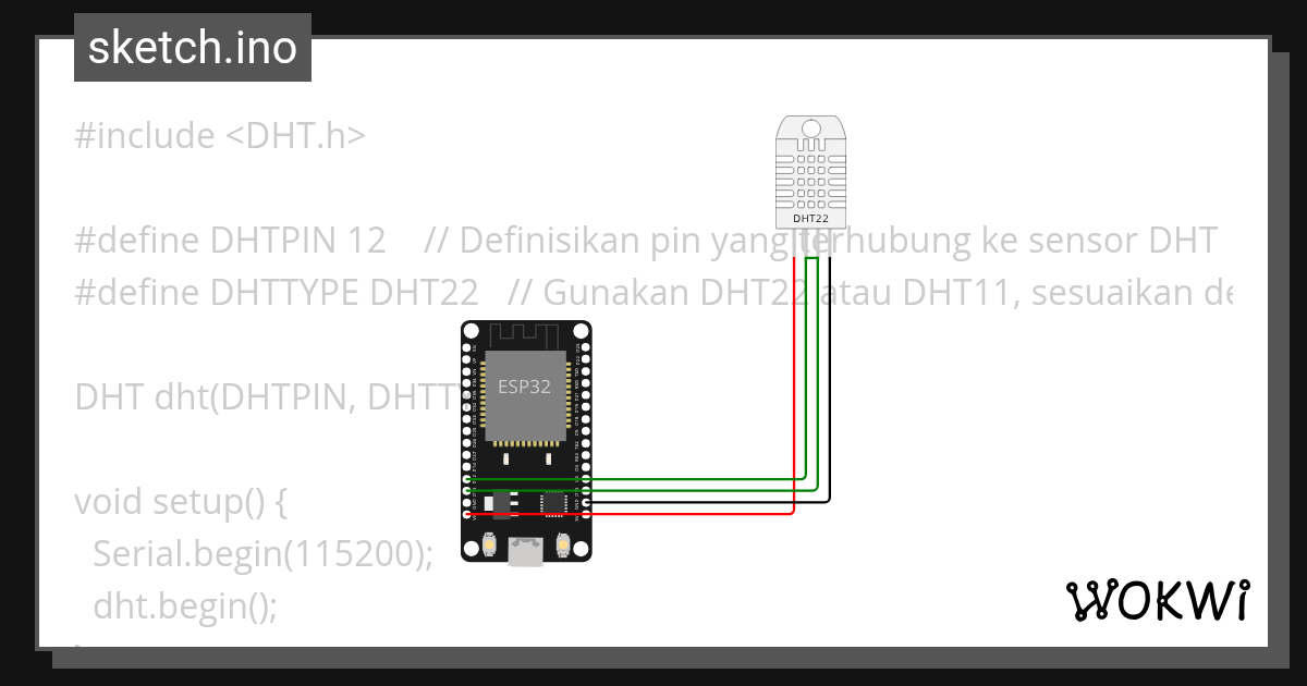 Dht - Wokwi ESP32, STM32, Arduino Simulator