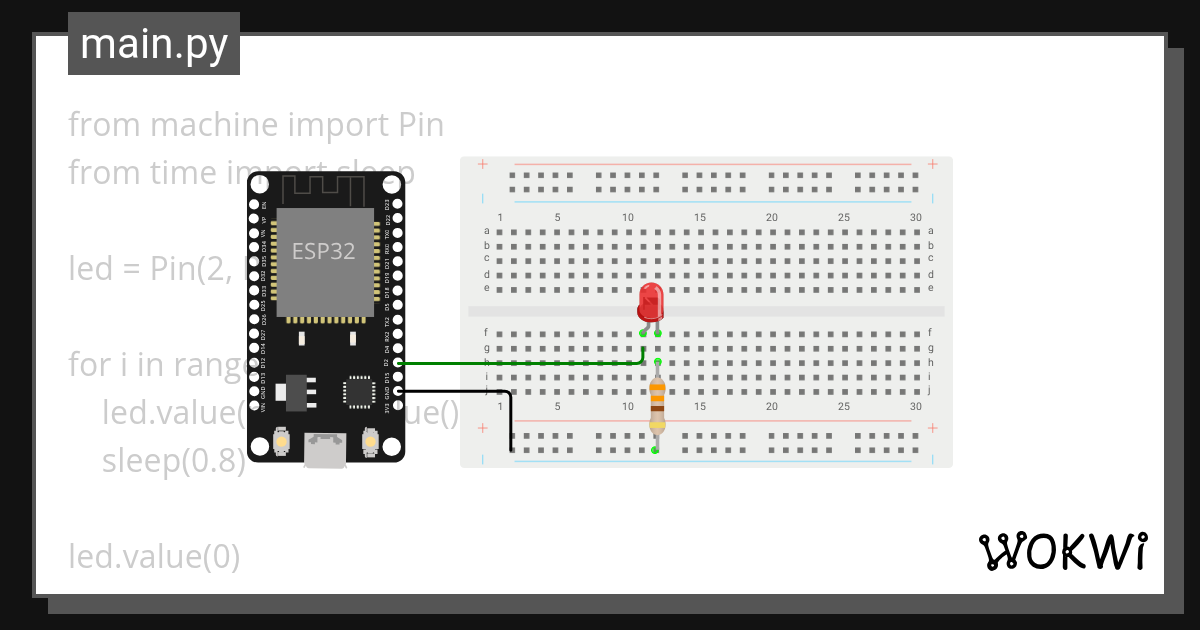 ejercicio 1 - Wokwi ESP32, STM32, Arduino Simulator ejercicio 1 - Wokwi ESP32, STM32, Arduino Simulator