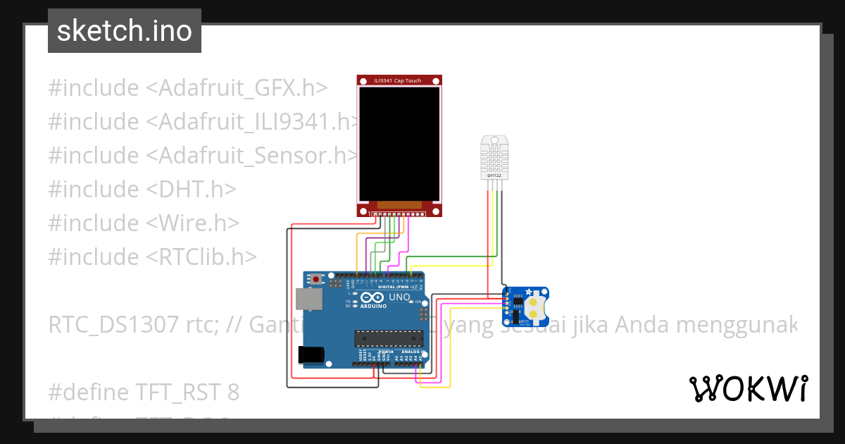 KontrolSuhu_Jam_Tgl_LCD_ILI9341 - Wokwi ESP32, STM32, Arduino Simulator