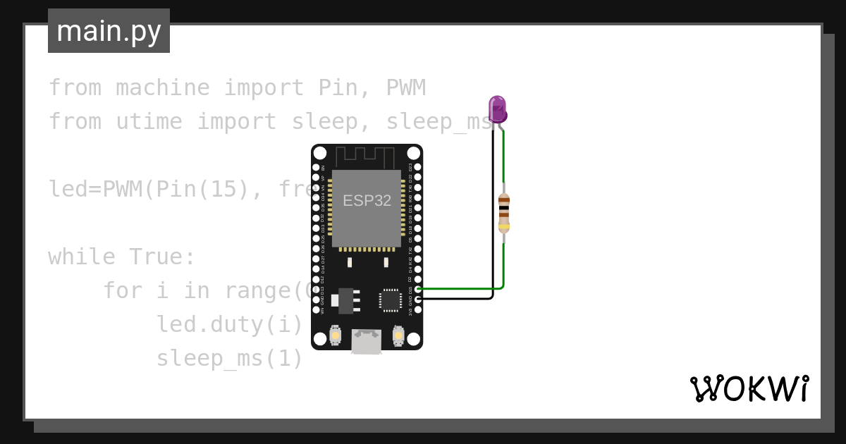 Pwm Wokwi Esp32 Stm32 Arduino Simulator 