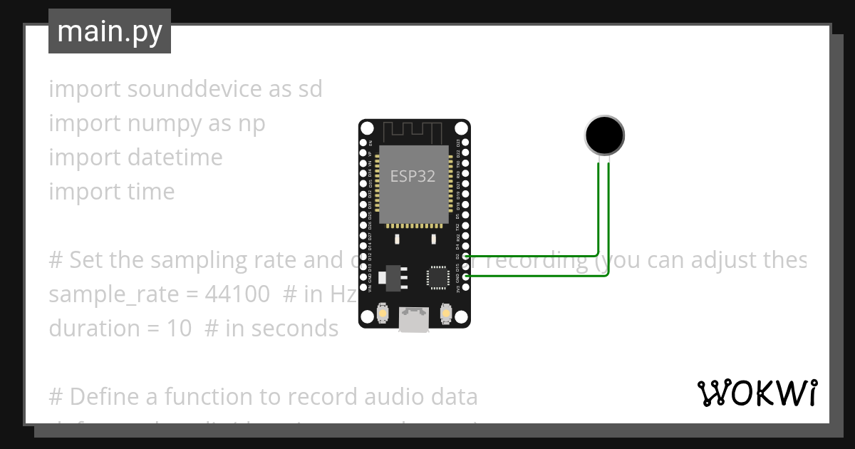 Noise Pollution Monitoring Copy - Wokwi ESP32, STM32, Arduino Simulator