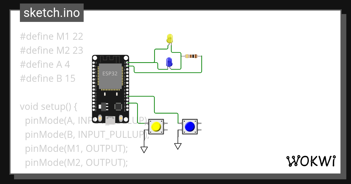 CONTROLAR UN MOTOR - Wokwi ESP32, STM32, Arduino Simulator
