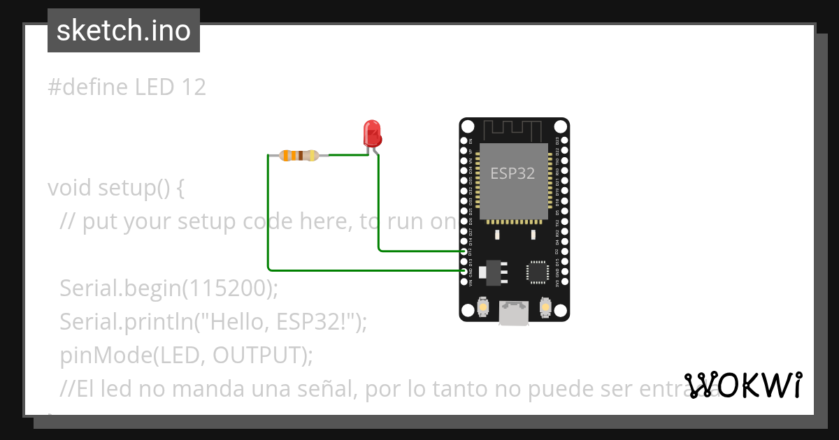 Ejercicio 2 - Wokwi ESP32, STM32, Arduino Simulator