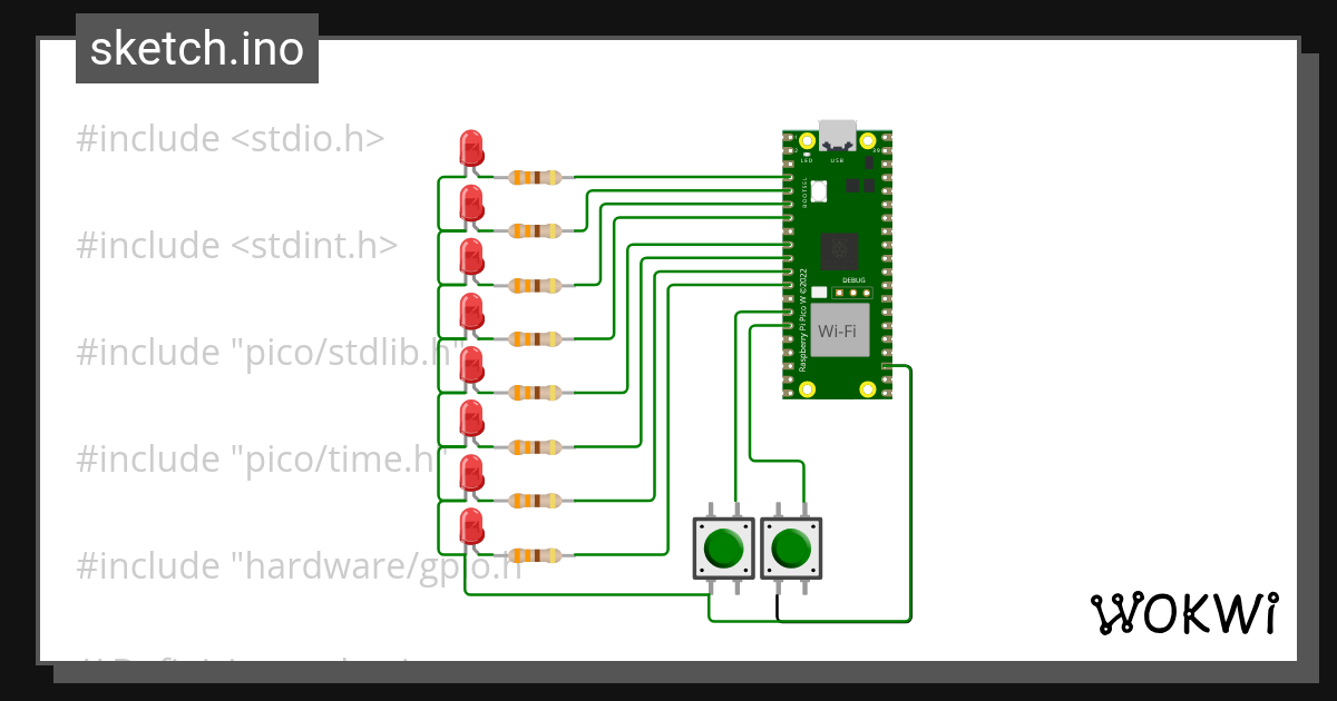 PIco - Wokwi ESP32, STM32, Arduino Simulator