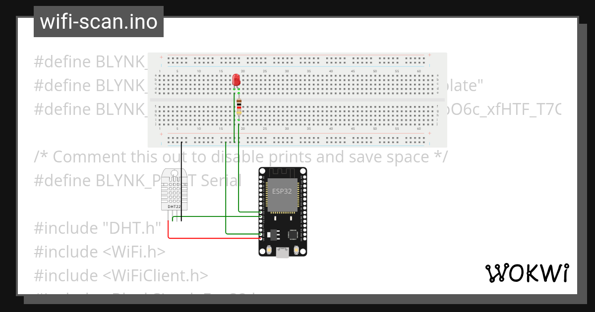 Blynk-thingspeak-line - Wokwi ESP32, STM32, Arduino Simulator