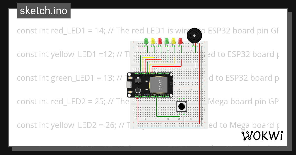 stoplight - Wokwi ESP32, STM32, Arduino Simulator