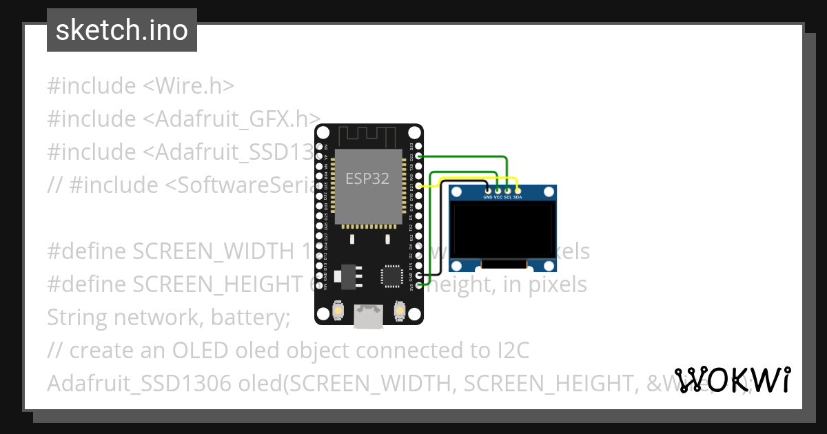 esp32 oled- simple Copy - Wokwi ESP32, STM32, Arduino Simulator