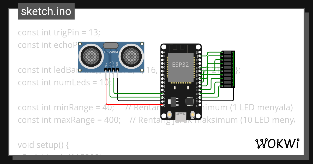 ESP32 WATERLEVEL - Wokwi ESP32, STM32, Arduino Simulator