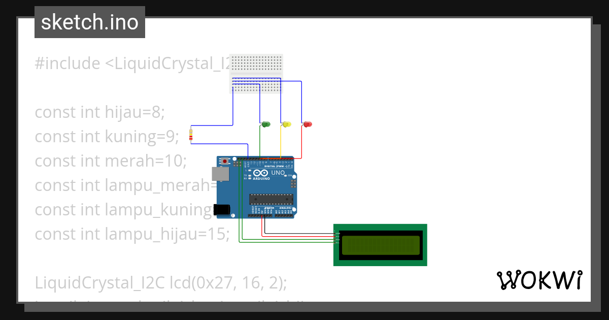 Project_1 (LED) - Wokwi ESP32, STM32, Arduino Simulator