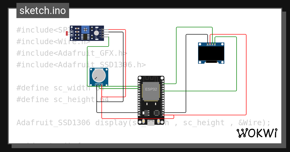 Lab53 จอonly Wokwi Esp32 Stm32 Arduino Simulator