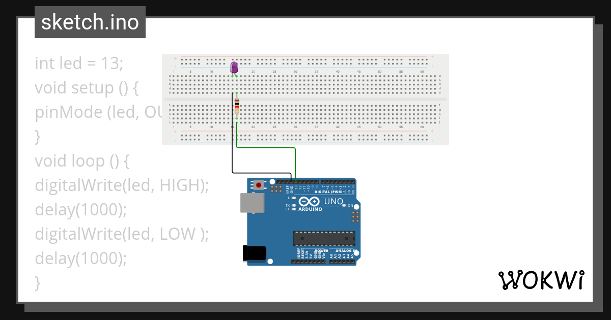 LED Program - Wokwi ESP32, STM32, Arduino Simulator LED Program - Wokwi ESP32, STM32, Arduino Simulator