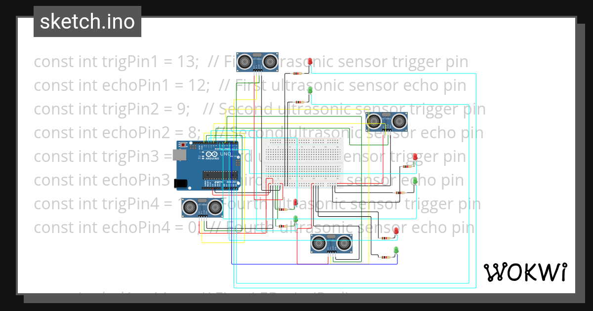 Traffic Light Arduino - Wokwi ESP32, STM32, Arduino Simulator