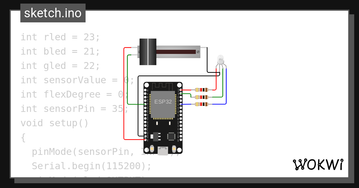 Flex Wokwi Esp32 Stm32 Arduino Simulator 