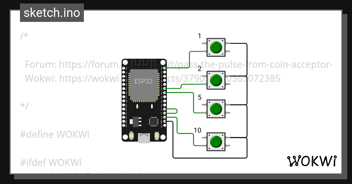 Wokwi - Online ESP32, STM32, Arduino Simulator