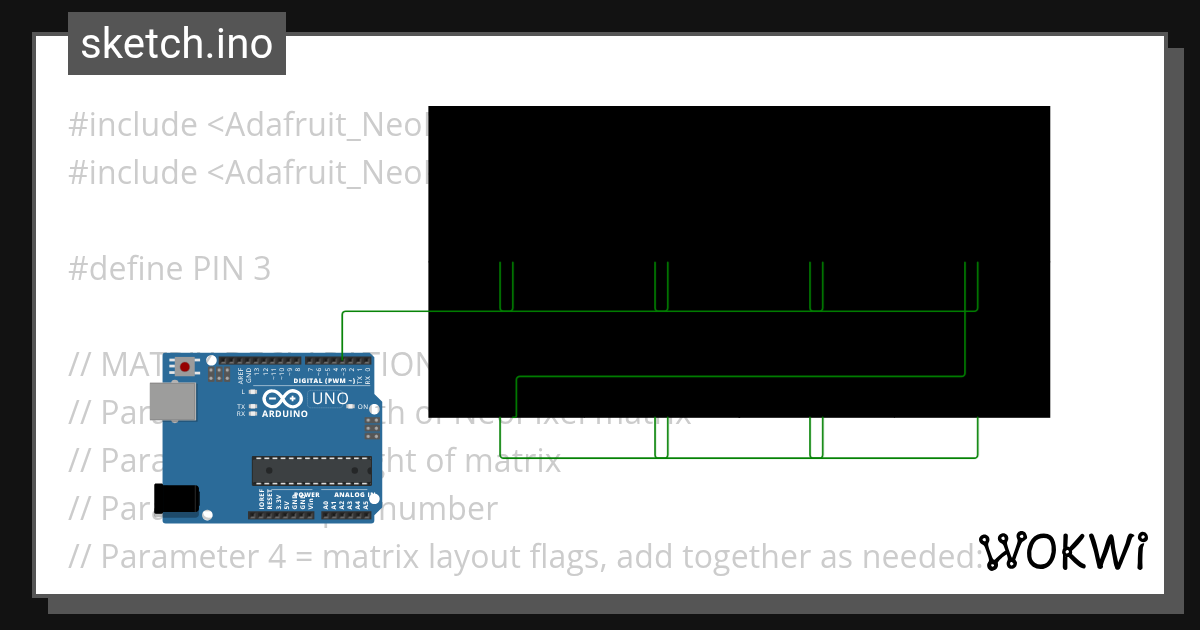 NeoPixel_Matrix_6x8x8 - Wokwi ESP32, STM32, Arduino Simulator