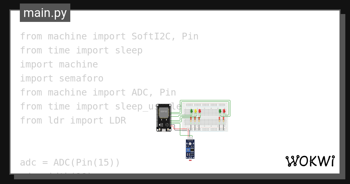 Semáforo Inteligente Wokwi Esp32 Stm32 Arduino Simulator 9574