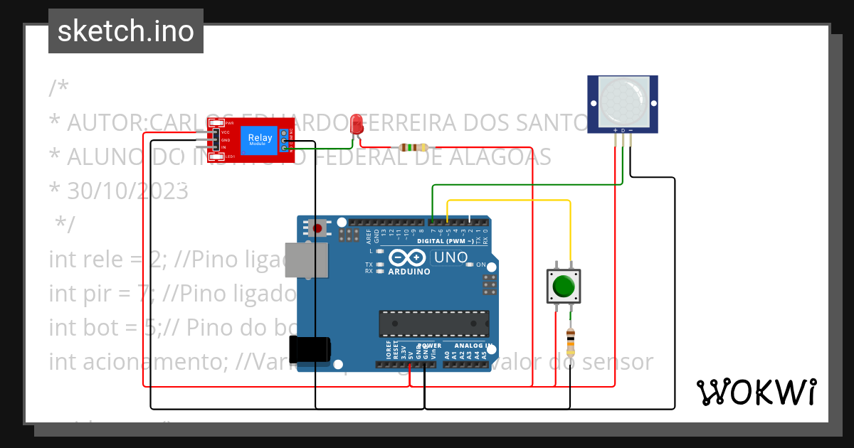 Projetinho Xuxu Wokwi Esp32 Stm32 Arduino Simulator 4209