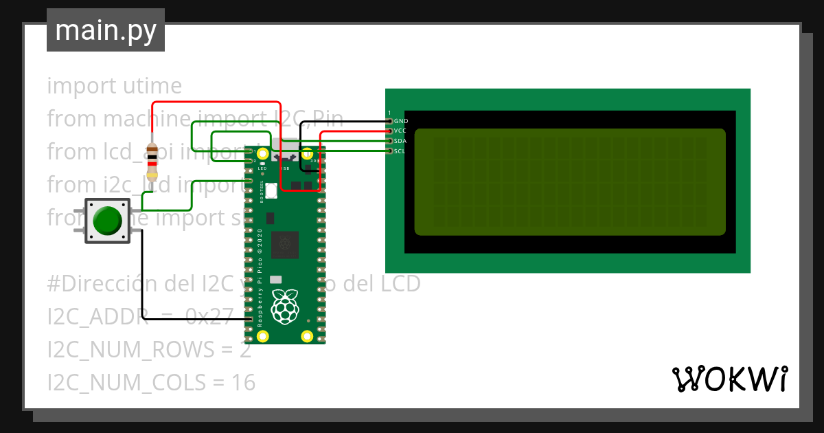 LCD_PI_PICO - Wokwi ESP32, STM32, Arduino Simulator