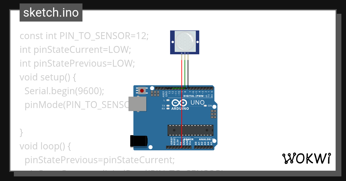 Motion Sensor Wokwi Esp32 Stm32 Arduino Simulator 9442
