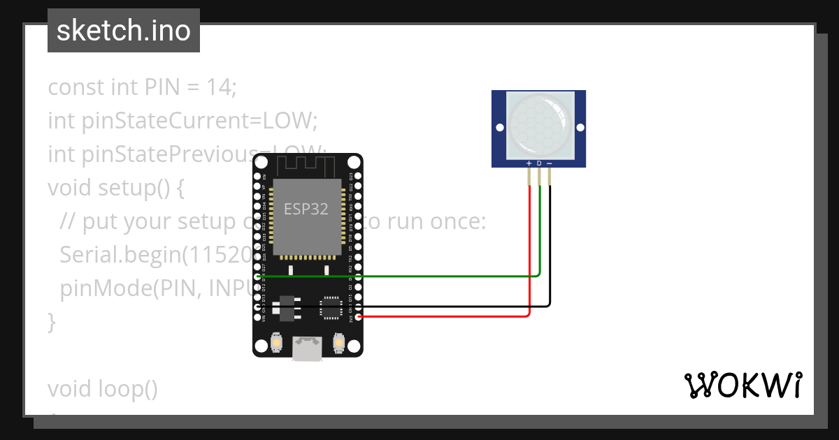 Pirsensor Wokwi Esp32 Stm32 Arduino Simulator 7229