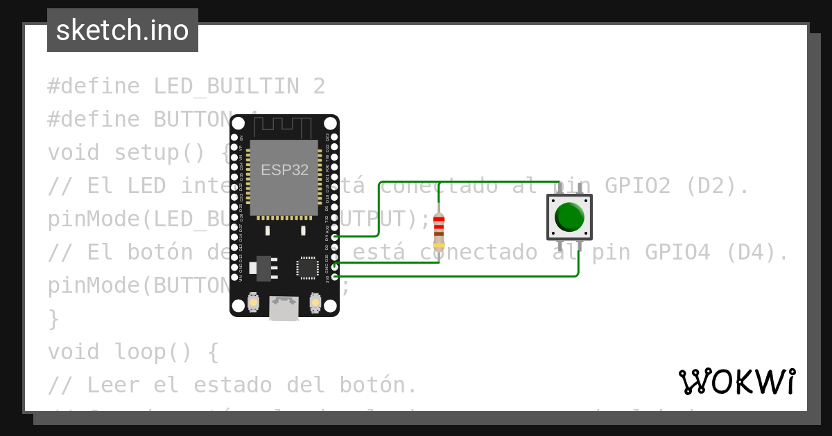 02pushledtxt Silvestre Wokwi Esp32 Stm32 Arduino Simulator 2578