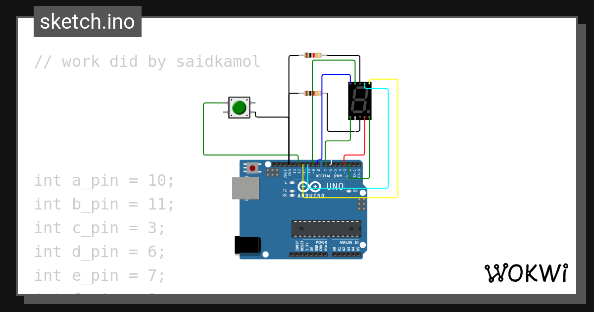 Buttom Seven D Wokwi Esp32 Stm32 Arduino Simulator 2439