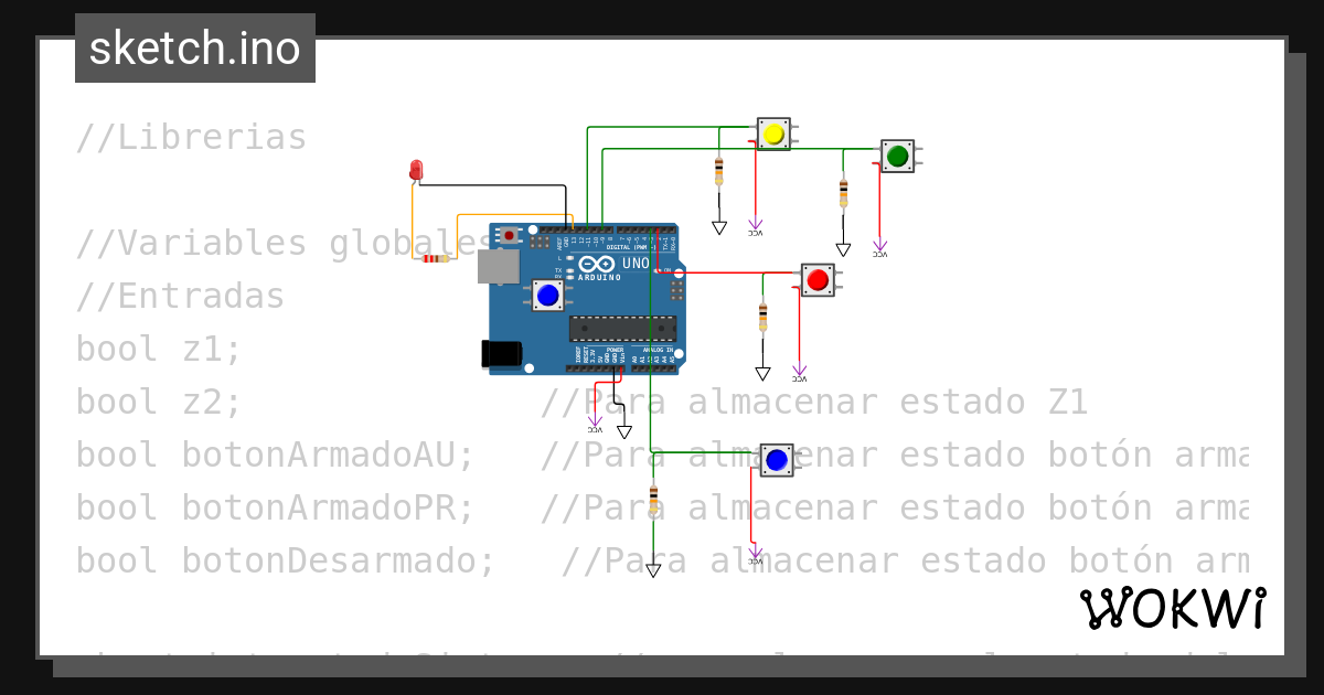 Alarma Carmen Wokwi Esp32 Stm32 Arduino Simulator 2014