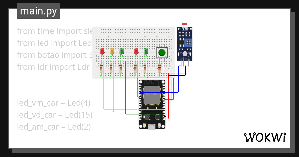 SEMÁFOROWAI.PY Copy - Wokwi ESP32, STM32, Arduino Simulator