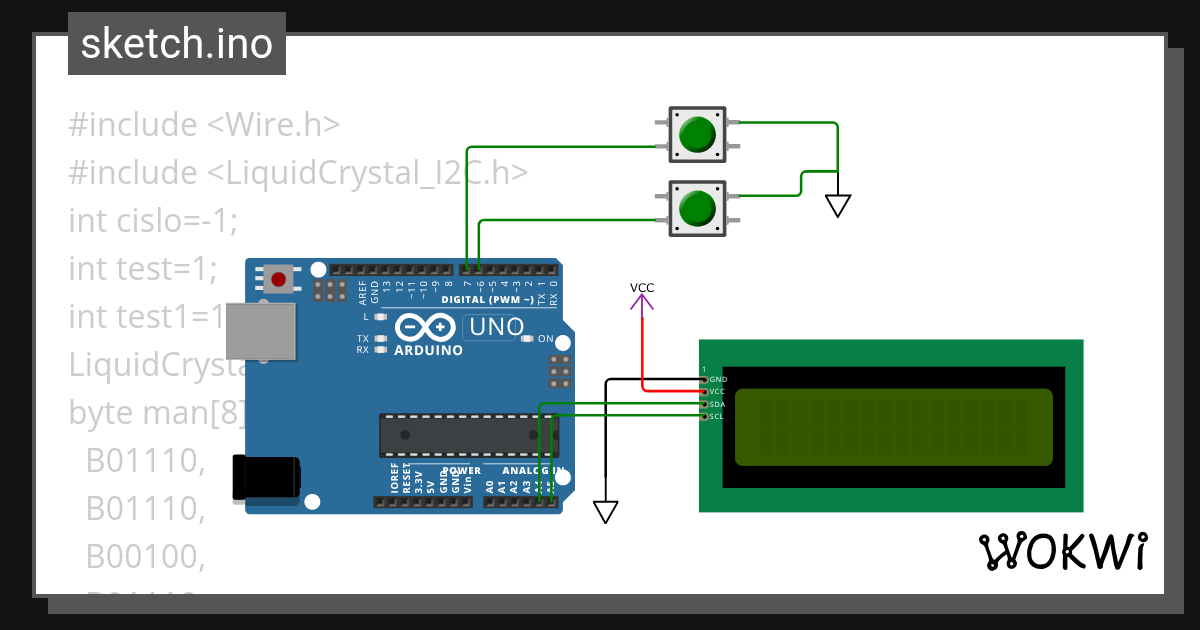 2x button Animacia Copy - Wokwi ESP32, STM32, Arduino Simulator