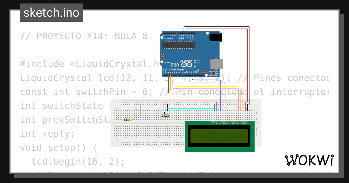 Bola 8 Wokwi Esp32 Stm32 Arduino Simulator