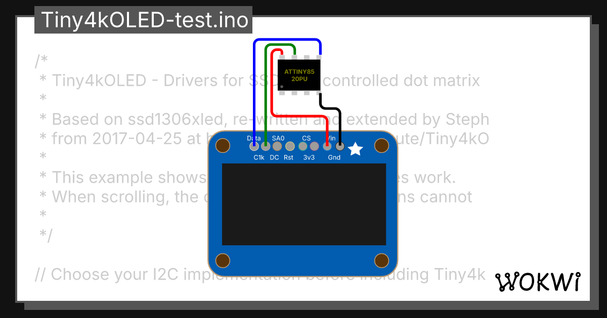 Tiny4kOLED-test.ino Copy - Wokwi ESP32, STM32, Arduino Simulator