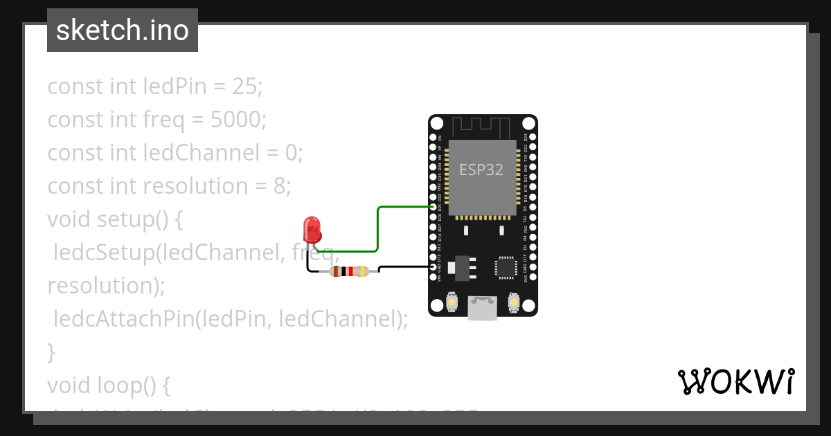Lab6.1W - Wokwi ESP32, STM32, Arduino Simulator