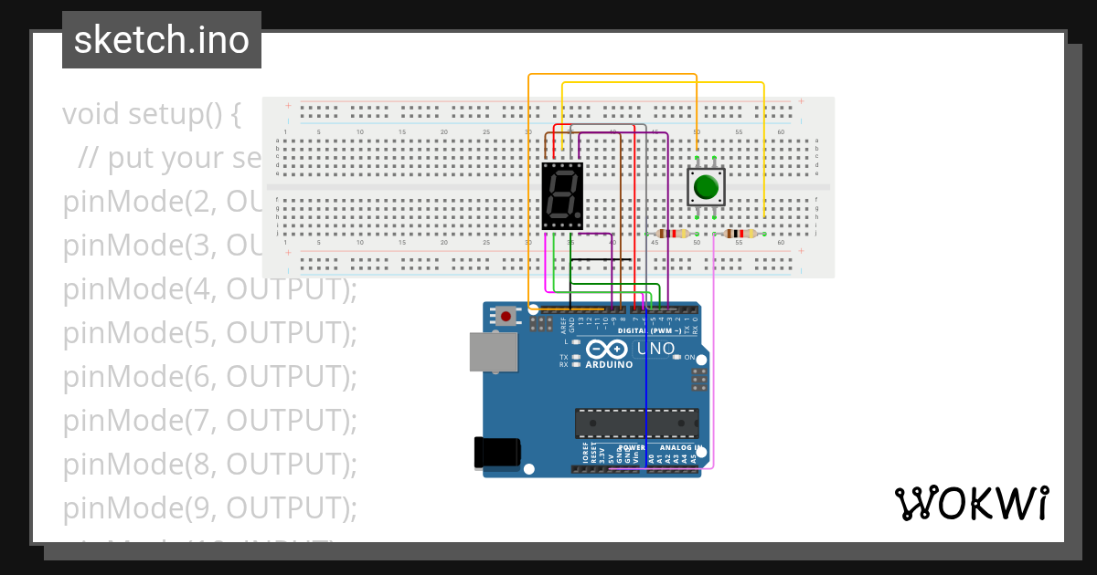 Arduino Seven Segment Pb Wokwi Esp32 Stm32 Arduino Simulator